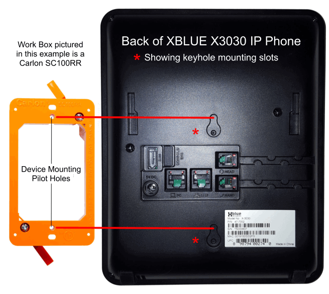 X3030 Wall Mount - XBLUE