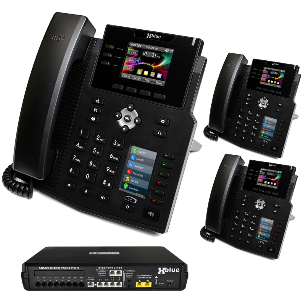 X16 Plus w/ VoIP & (3) IP9g Phones - XBLUE